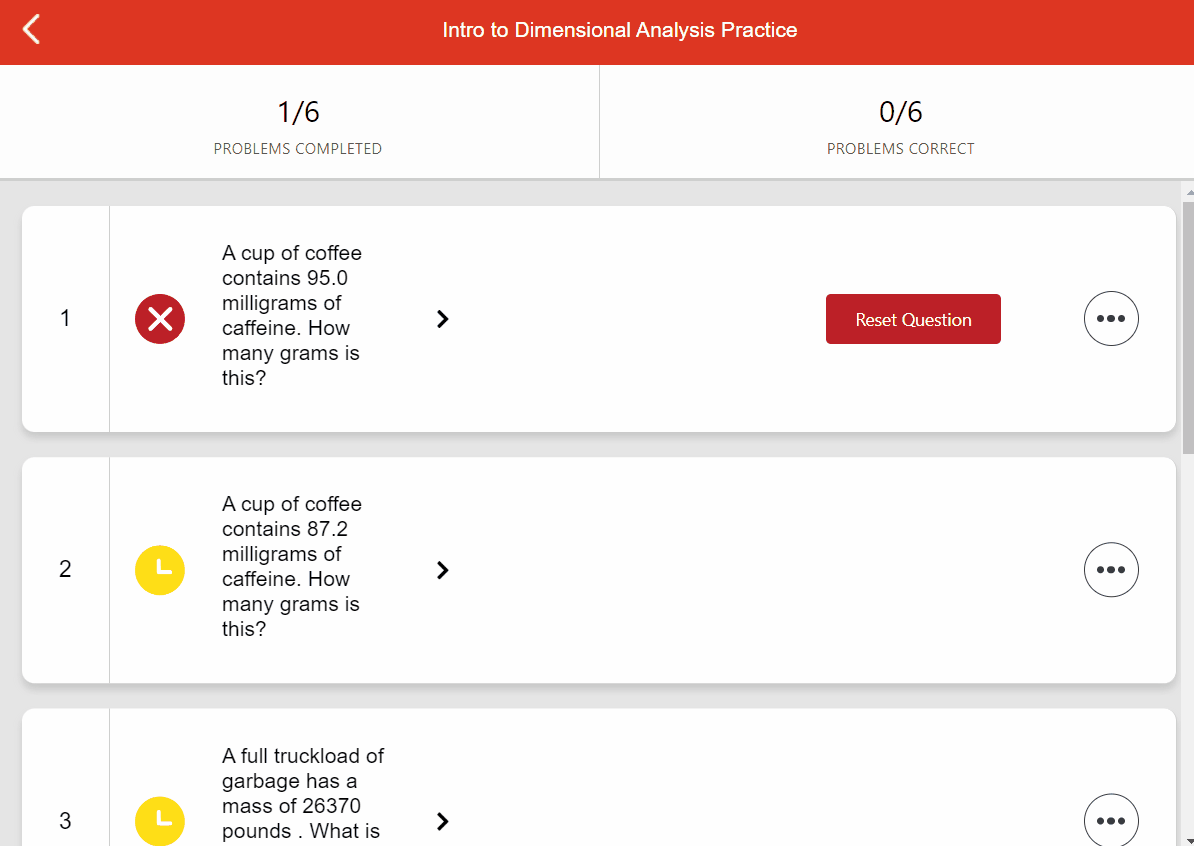 Practice Assignment Features